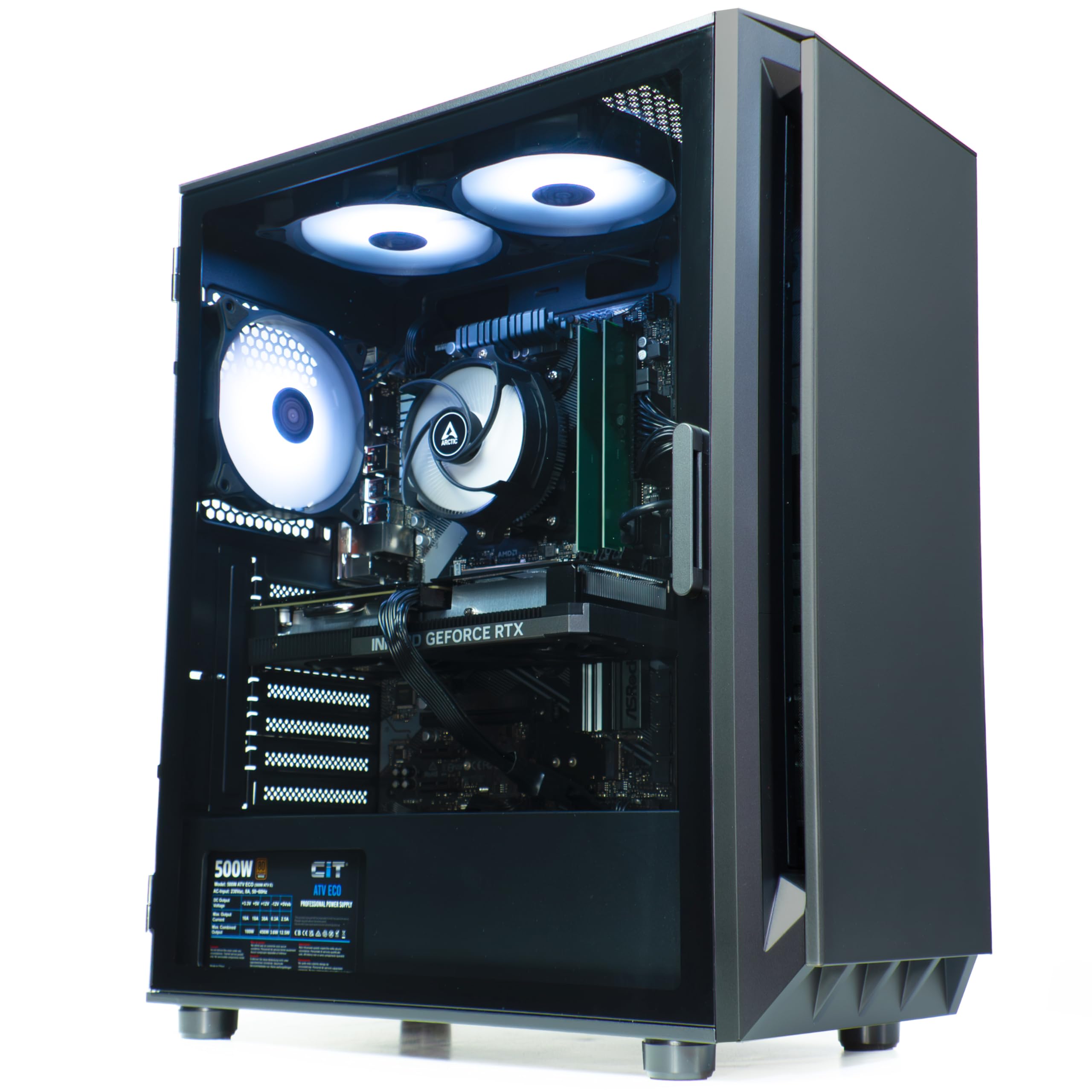 IONZ Gaming PC - Desktop Computer, Intel i5-12400F, Nvidia RTX 5060, 1 ...