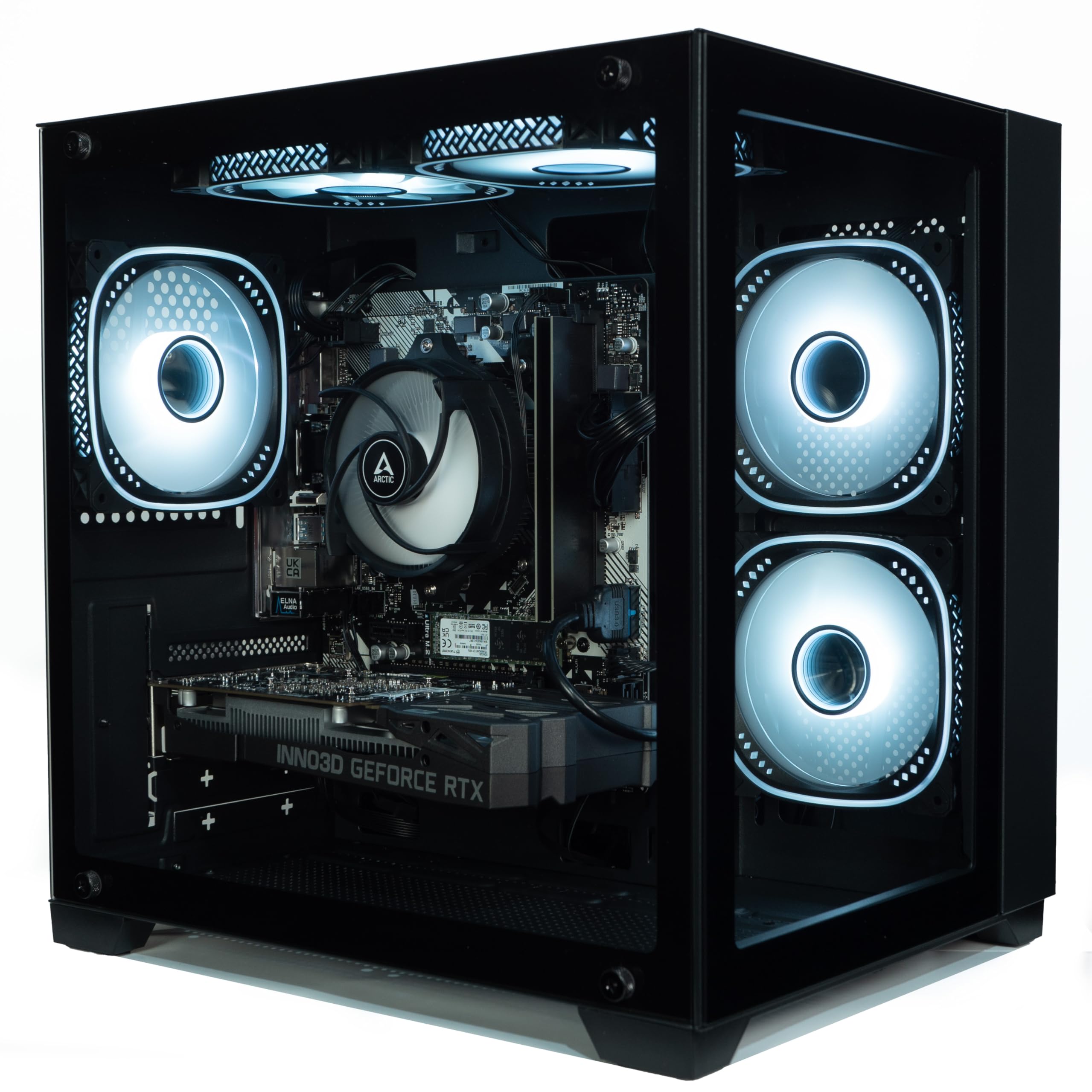 IONZ Gaming PC, Desktop Computer, Intel i5-12400F, GeForce RTX 5060, 1 ...