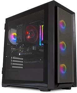 IONZ Gaming PC - Desktop Computer, AMD Ryzen 5 5500 CPU, NVIDIA RTX 50 ...