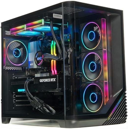 ionz Gaming Desktop PC, Ryzen 7 9800X3D, Nvidia RTX 5080, 32GB DDR5 RA ...
