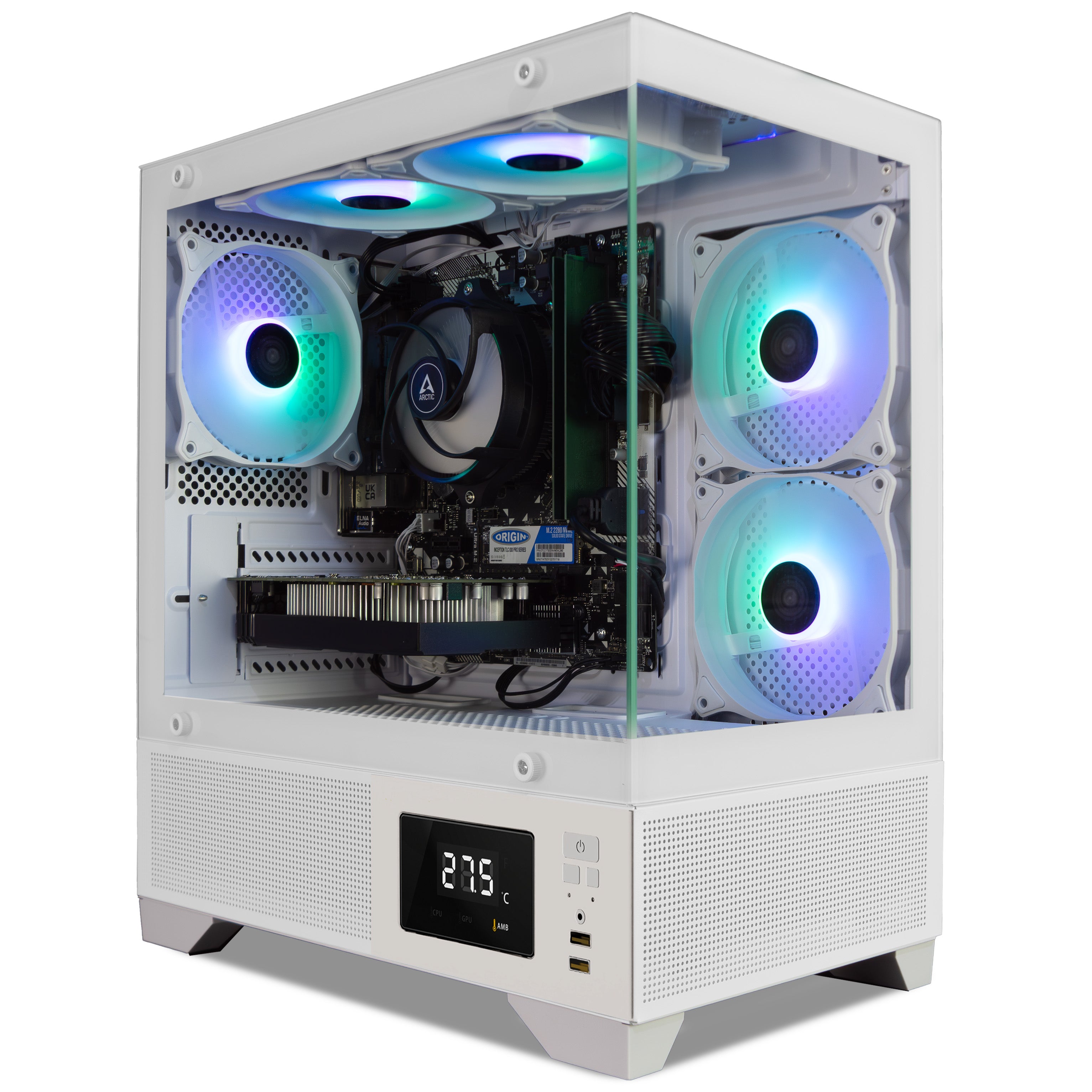 IONZ Gaming PC - Desktop Computer, Intel i5-12400F, Nvidia RTX 5060, 1 ...