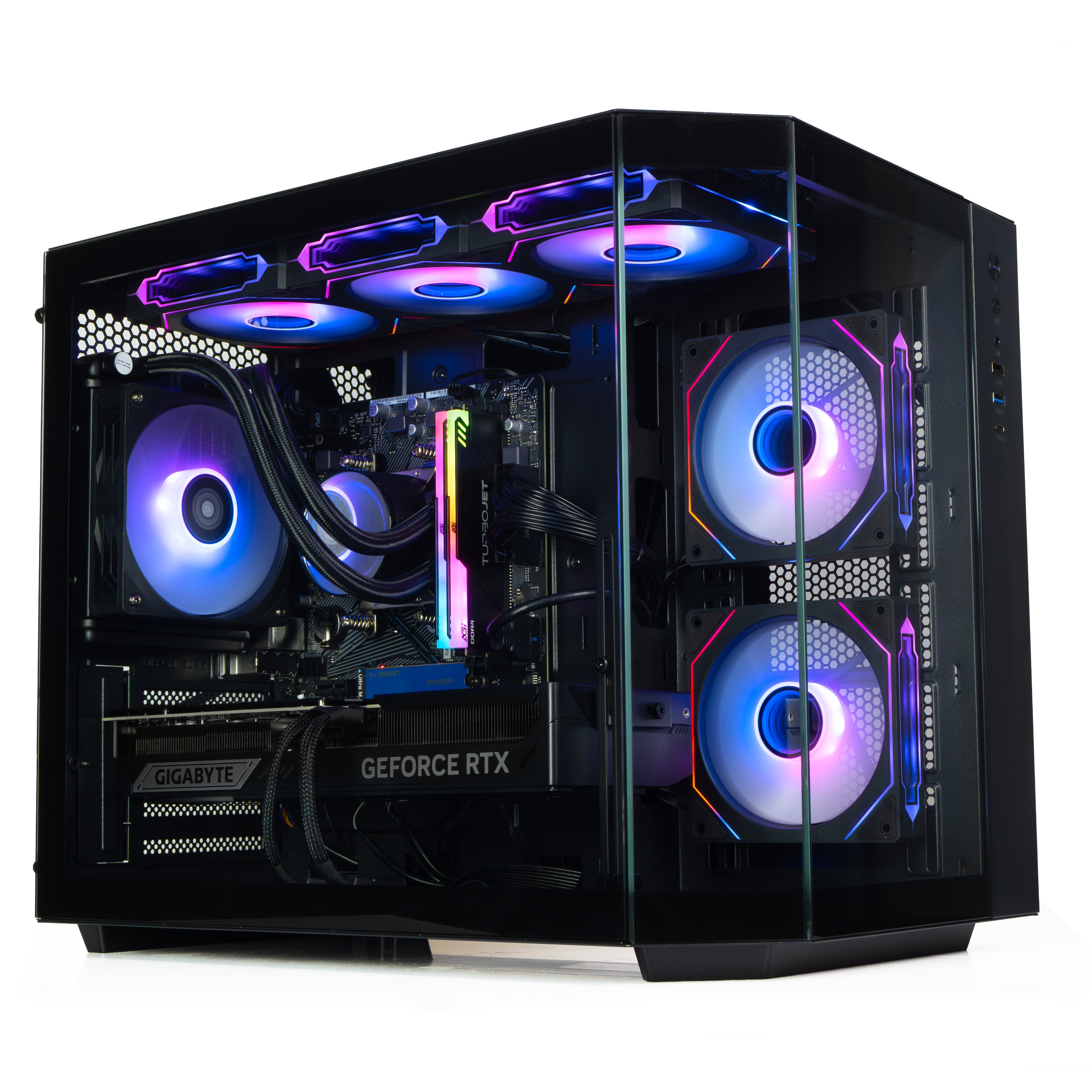 IONZ Gaming PC - Desktop Computer, Intel i5-12400F, RTX 5060 Ti, 120mm ...