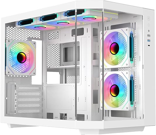 IONZ APEX - PC Gaming Case, M/ATX Mid Tower, Dual Chamber Dynamic - Fr ...